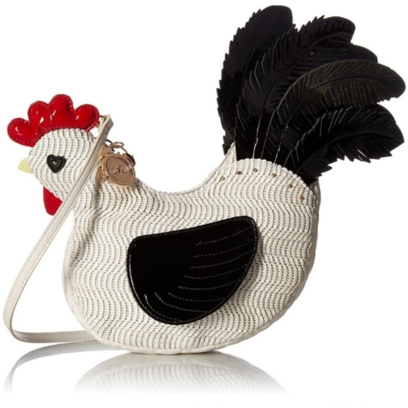 Betsey Johnson | Bags | Super Rare Betsey Johnson Wing Man Rooster ...